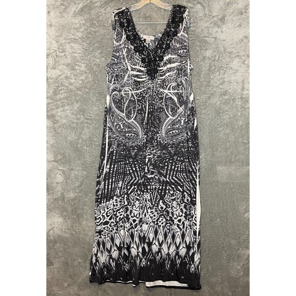 CJ Banks | Dresses | Cj Banks Women Wrinkled Stretchy Jersey Geometric ...